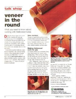Hollow Wood Veneer Tubes | Micro-Wood | Lenderink